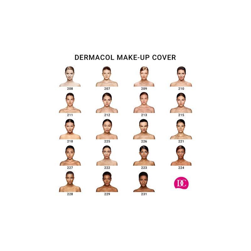 Dermacol Makeup Cover Makeup Cover NO. 207 VERY LIGHT BEIGE WITH ...